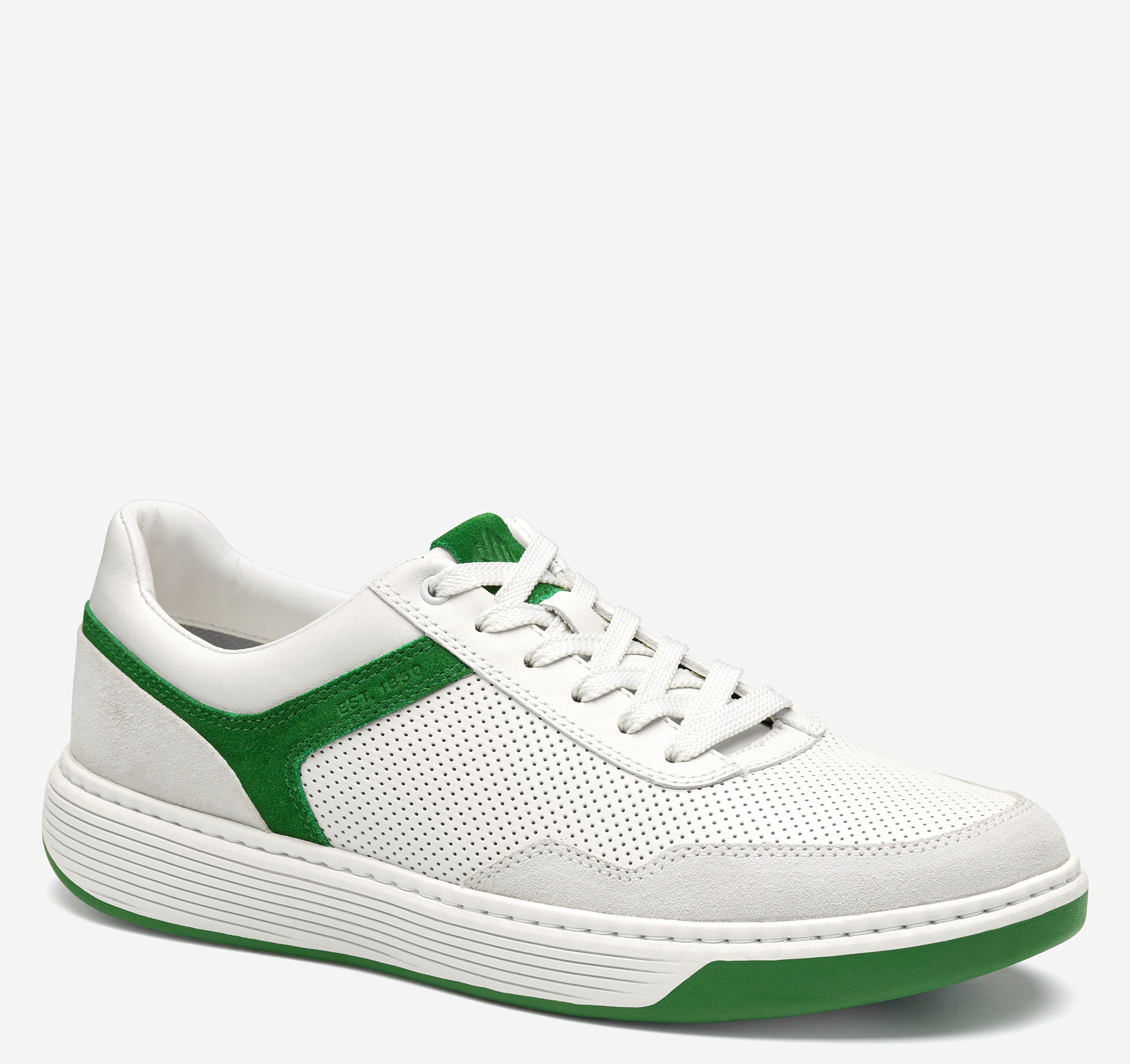 Johnston & Murphy Men's Dawson Moc Toe U-Throat, Color: White Full ...