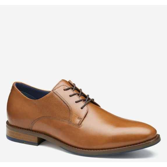 Johnston & Murphy Men's Landry Plain Toe, Color: Tan Full Grain: Medium ...