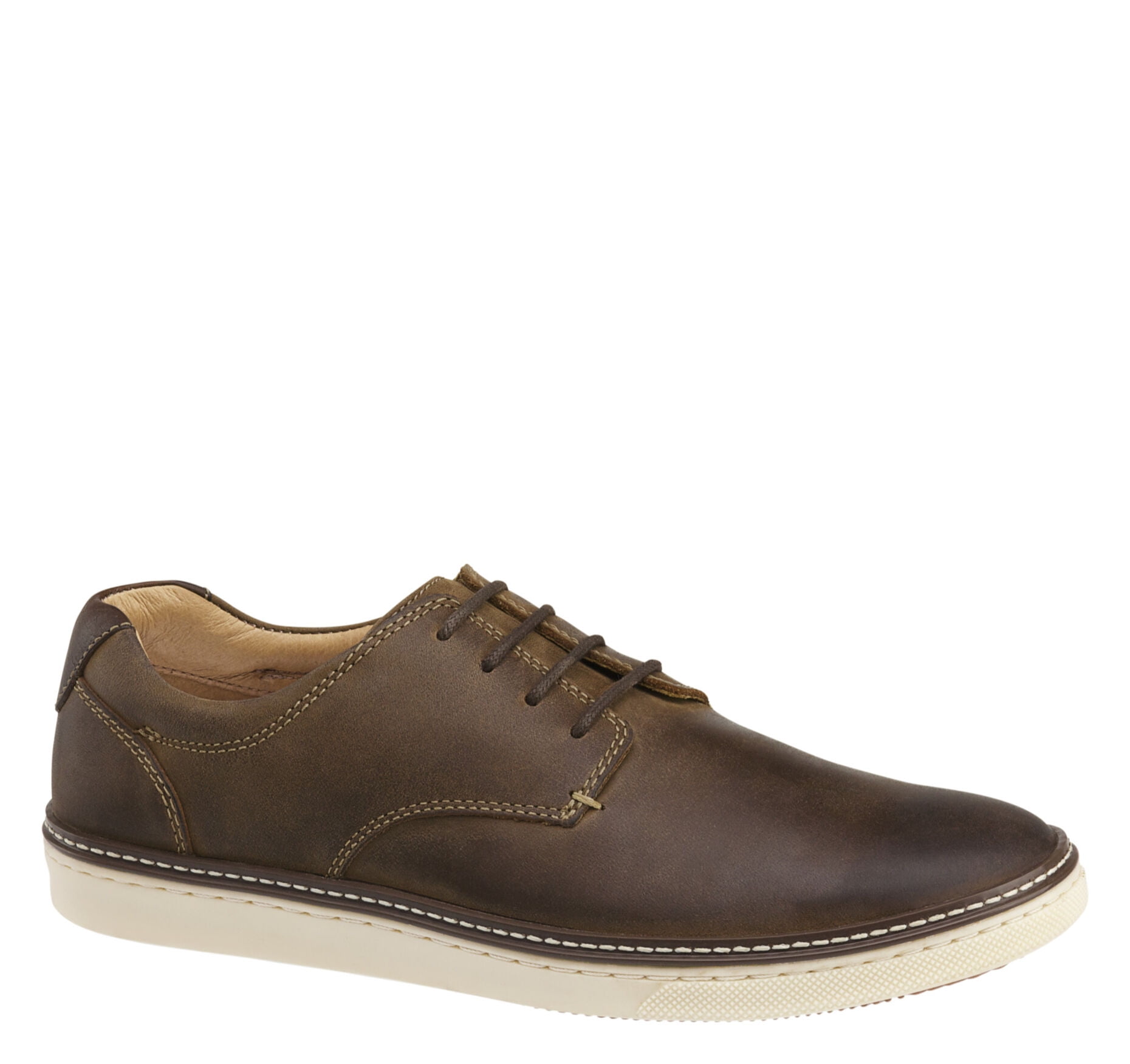 Johnston & Murphy Men's McGuffey Plain Toe Shoe Tan Oiled Full Grain Leather - 25-1642 - Walmart.com