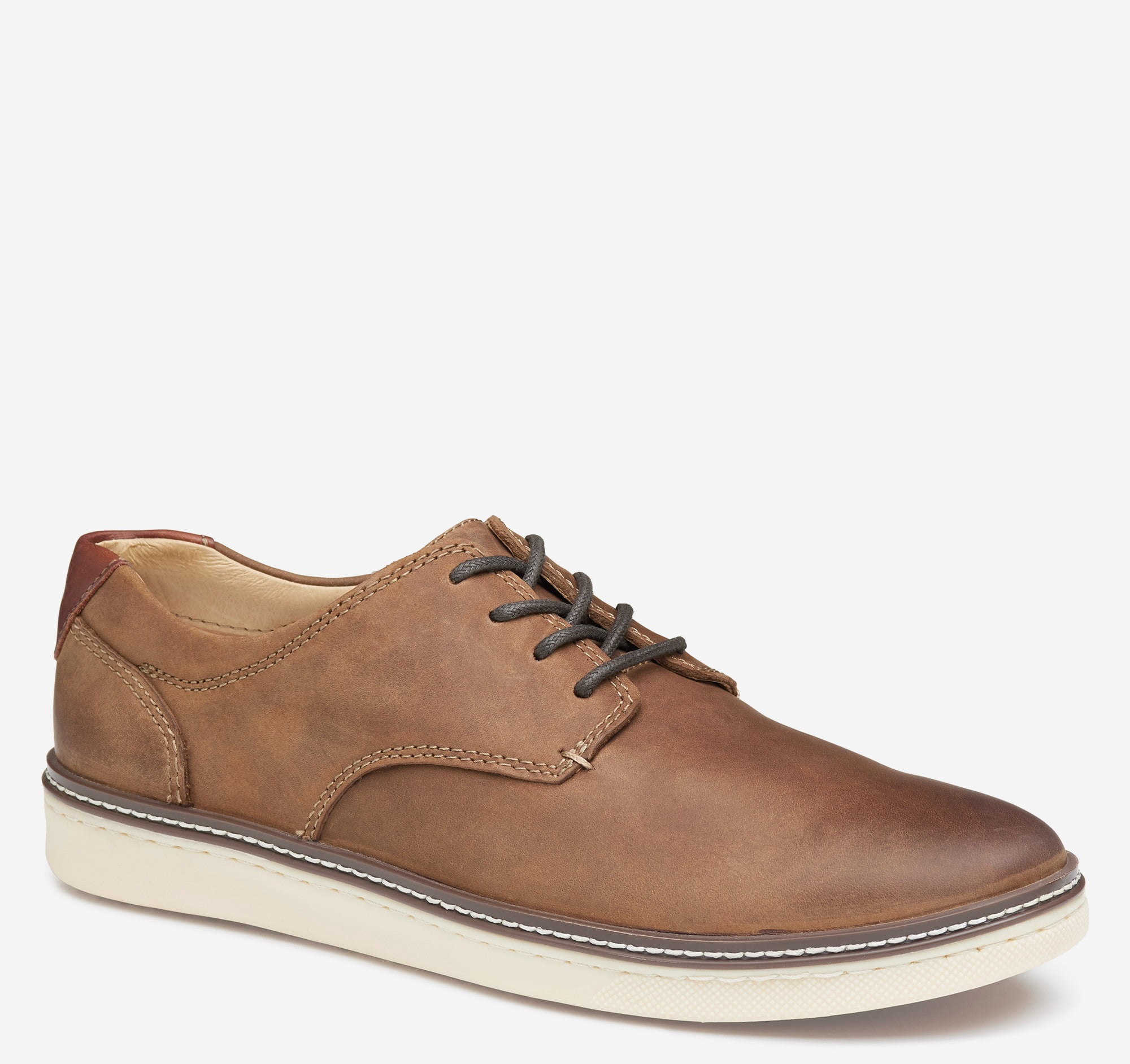 Johnston & Murphy Men's McGuffey Plain Toe, Color: Tan Oiled Full Grain ...