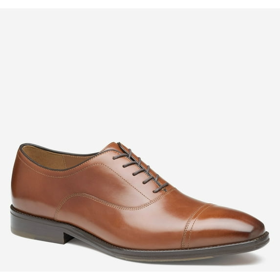 Johnston & Murphy Men's Sullivan Cap Toe, Color: Tan Italian Calfskin ...