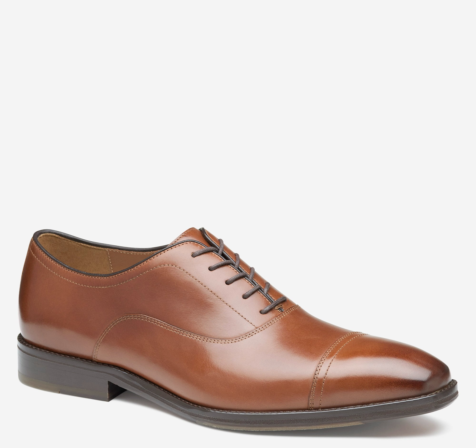 Johnston & Murphy Men's Sullivan Cap Toe, Color: Tan Italian Calfskin ...
