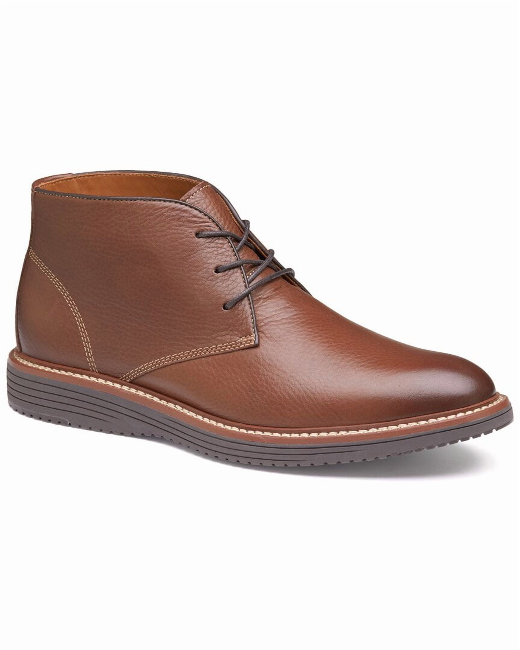 Johnston & Murphy Men's Upton Chukka Boot Tan Full Grain - Walmart.com