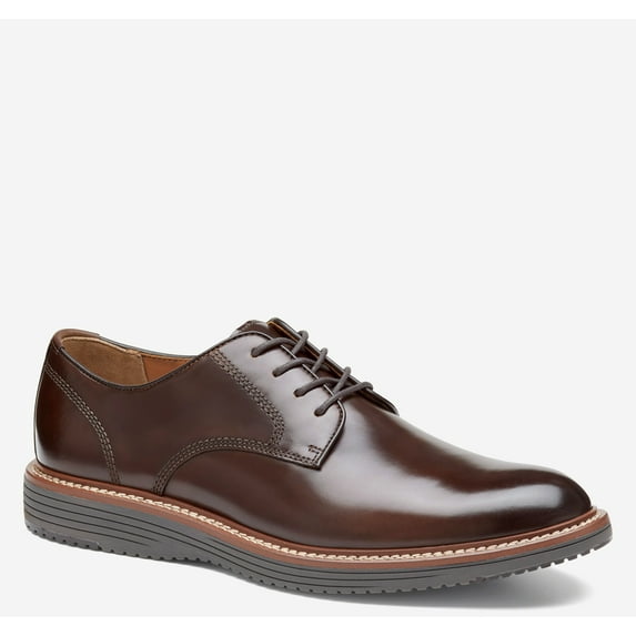 Johnston & Murphy Men's Upton Dress Plain Toe, Color: Mahogany Full ...