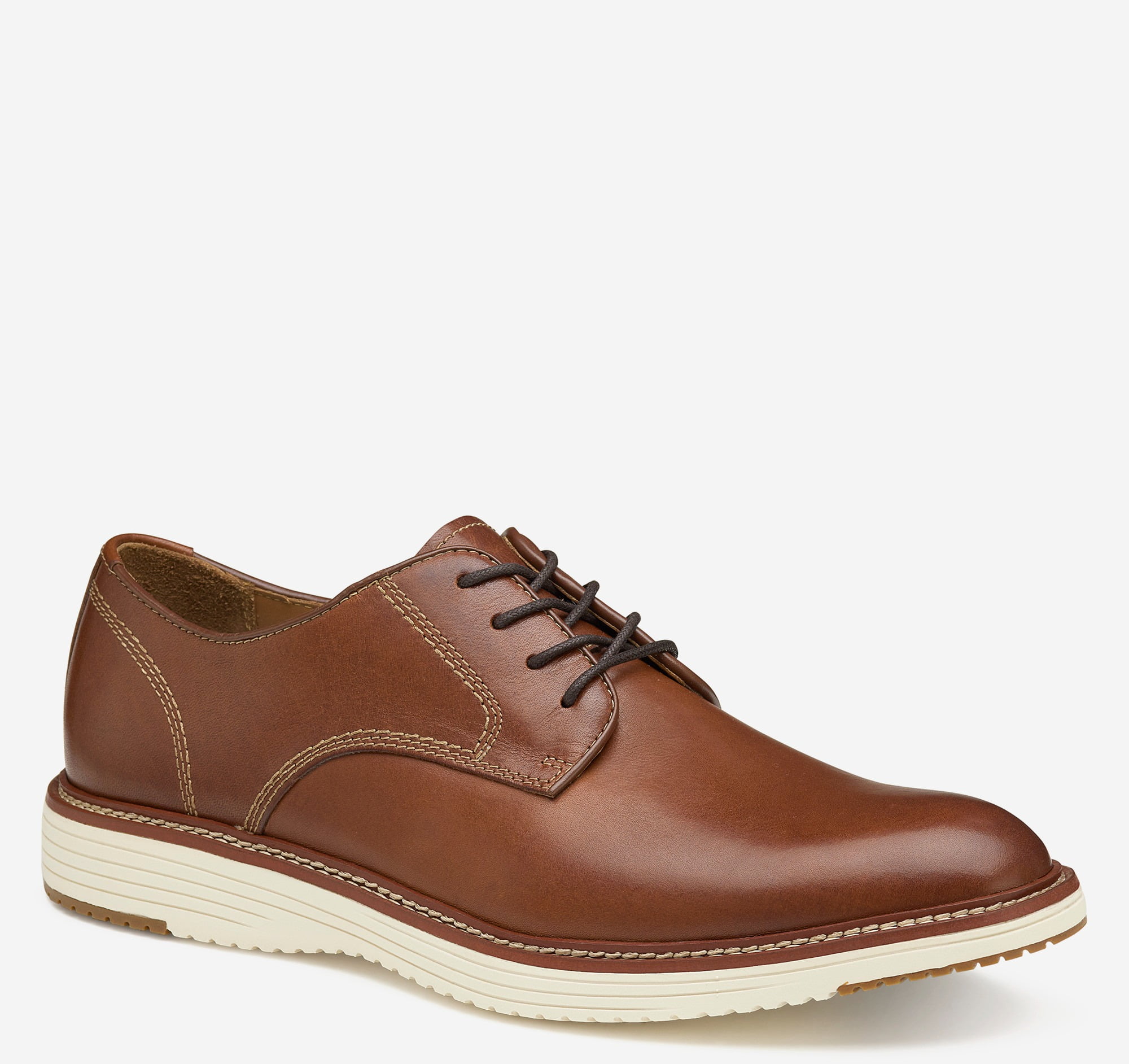 Johnston & Murphy Men's Upton Plain Toe, Color: Tan Full Grain, Shoe ...