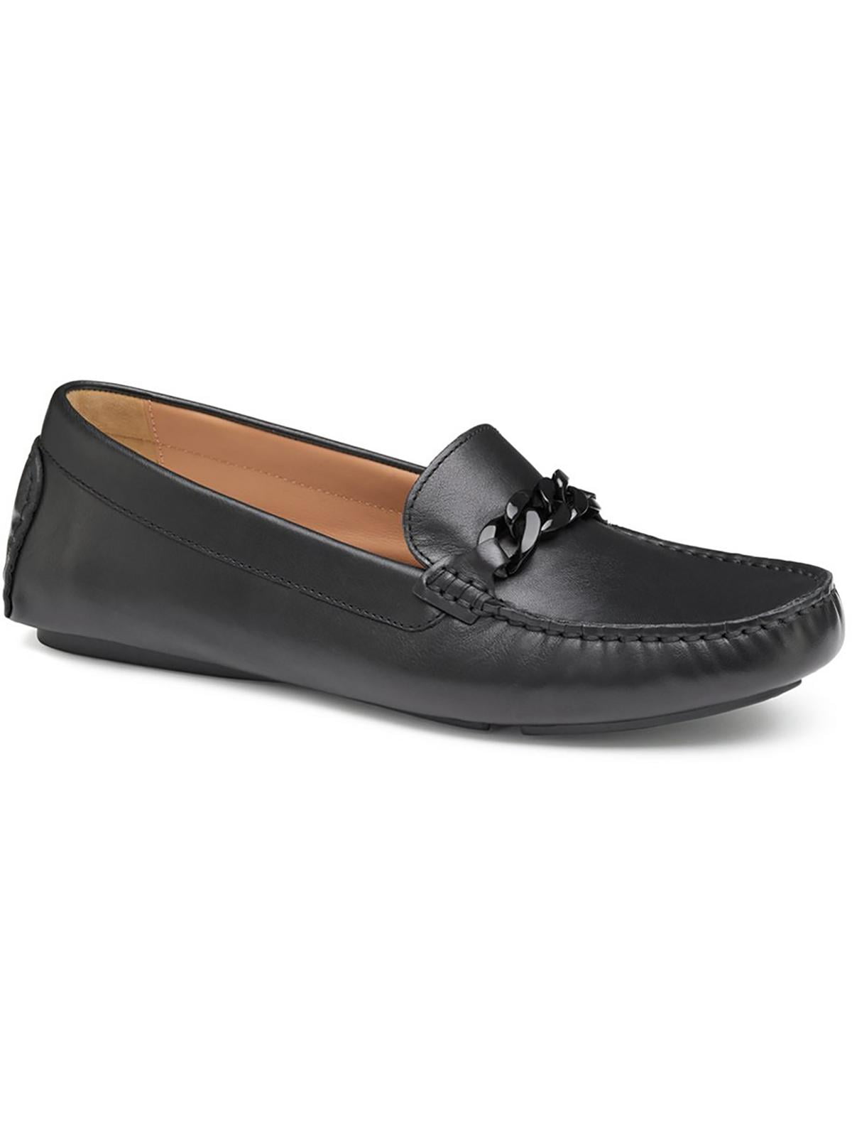 Johnston & Murphy Women's Faux Leather Maggie Slip-On Flats Loafers ...