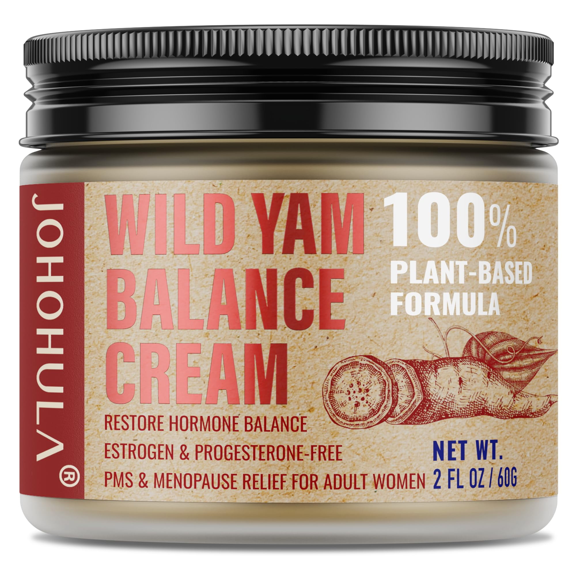 Johohula Wild Yam Cream IRF13 for Menopause: Organic Wild Yam Cream for ...