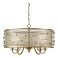 Joia 5-Light Chandelier in Peruvian Gold with a Sheer Filigree Shade ...