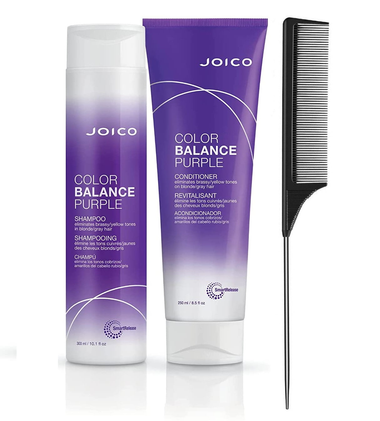 Joico Color Balance Purple Shampoo & Conditioner Set, Eliminate Brassy ...