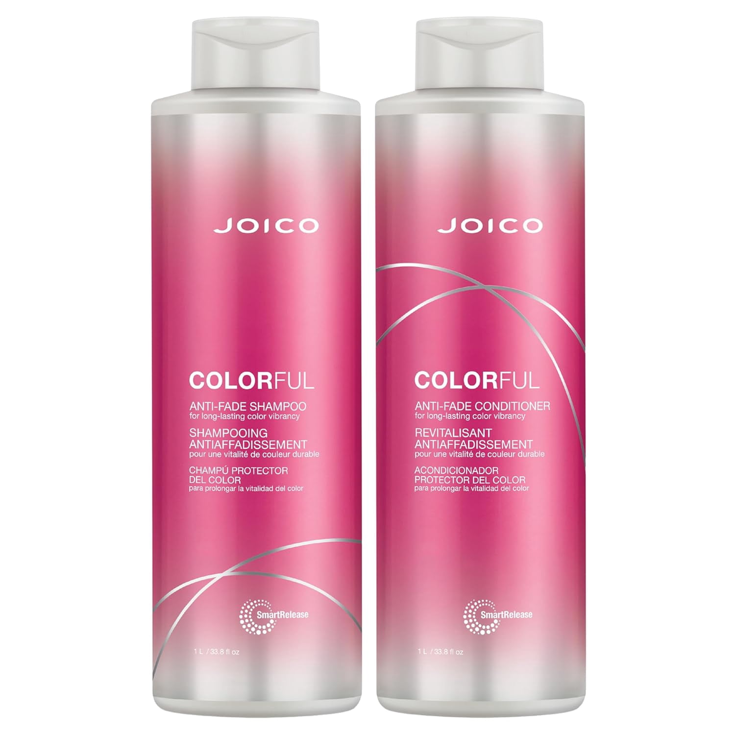 Joico Colorful Anti-Fade Shampoo and Conditioner Duo, 33.8 oz, Vibrancy ...