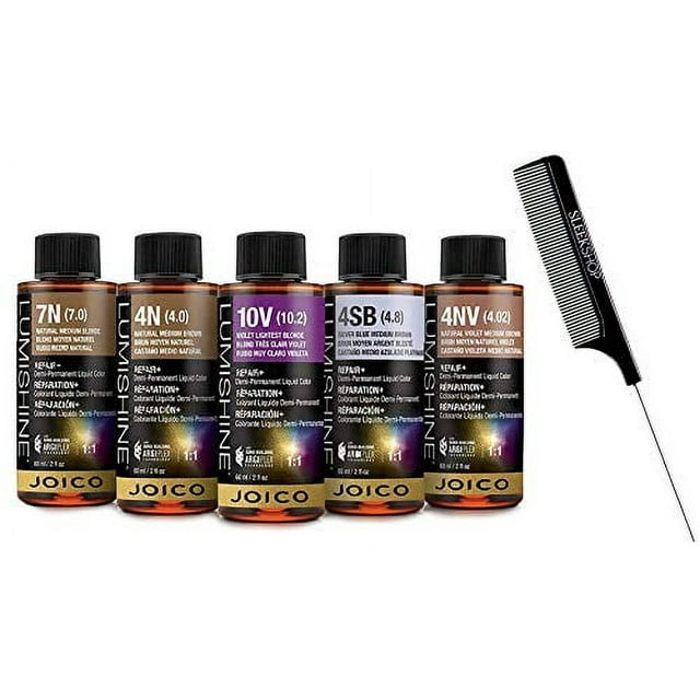 Joico Lumishine Repair + Demi-Permanent Liquid Hair Color (w/Sleek ...