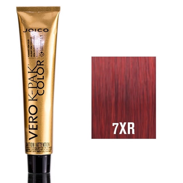 Joico Vero K-Pak Hair Color - 7XR - Scarlet - Pack of 1 with Sleek Comb ...