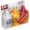 Joie Mini Condiment Containers, 3pc set. Refillable Red, White, and ...
