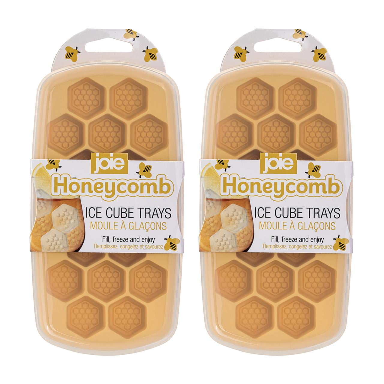 Joie Ice Cube Tray with Lid, Honeycomb Design, Silicone and BPA-Free ...