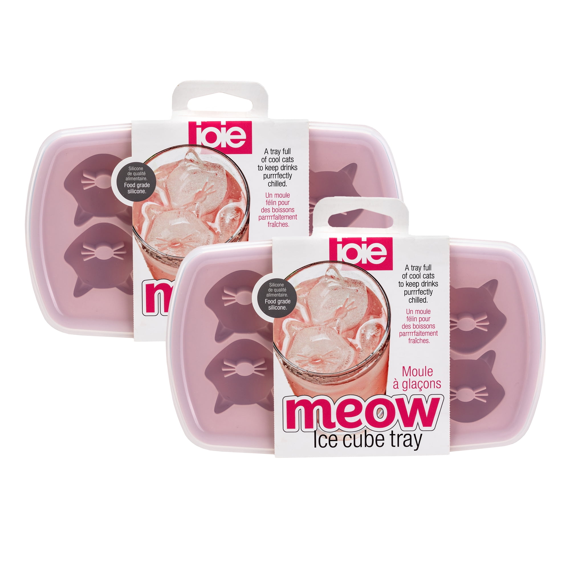 Joie Ice Cube Tray with Lid, Meow Cat Face Design, Silicone and BPA ...