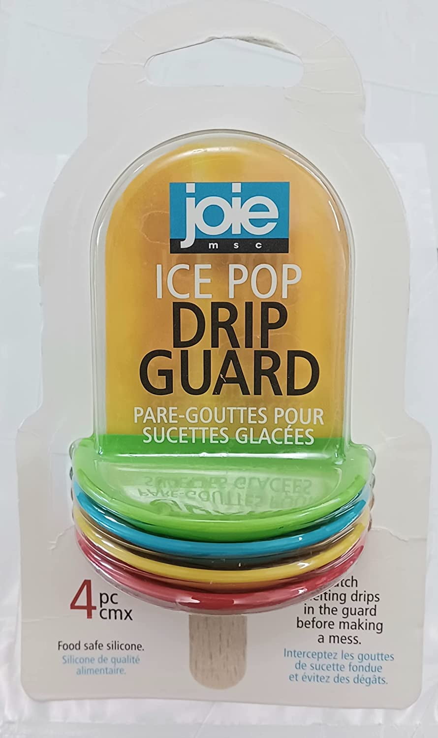 Joie Silicone Ice Pop Drip Guards, Reusable, Non-Stick, Set of 4 ...