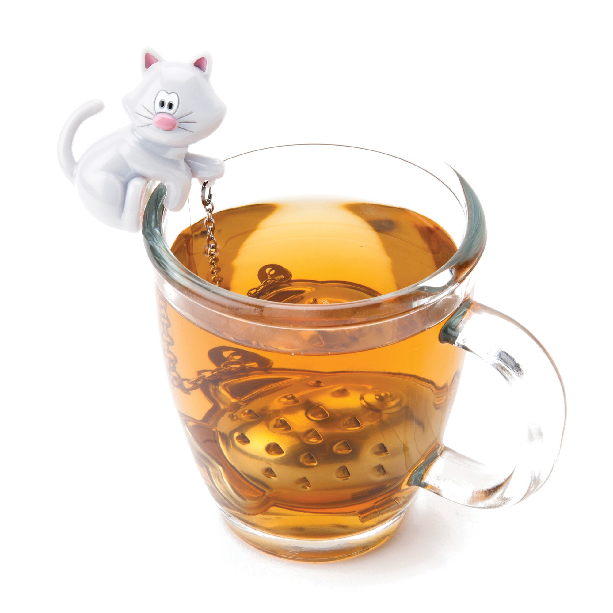 Joie Meow Cat Loose Tea Leaf Tea Strainer and Herbal Infuser, 18/8 ...