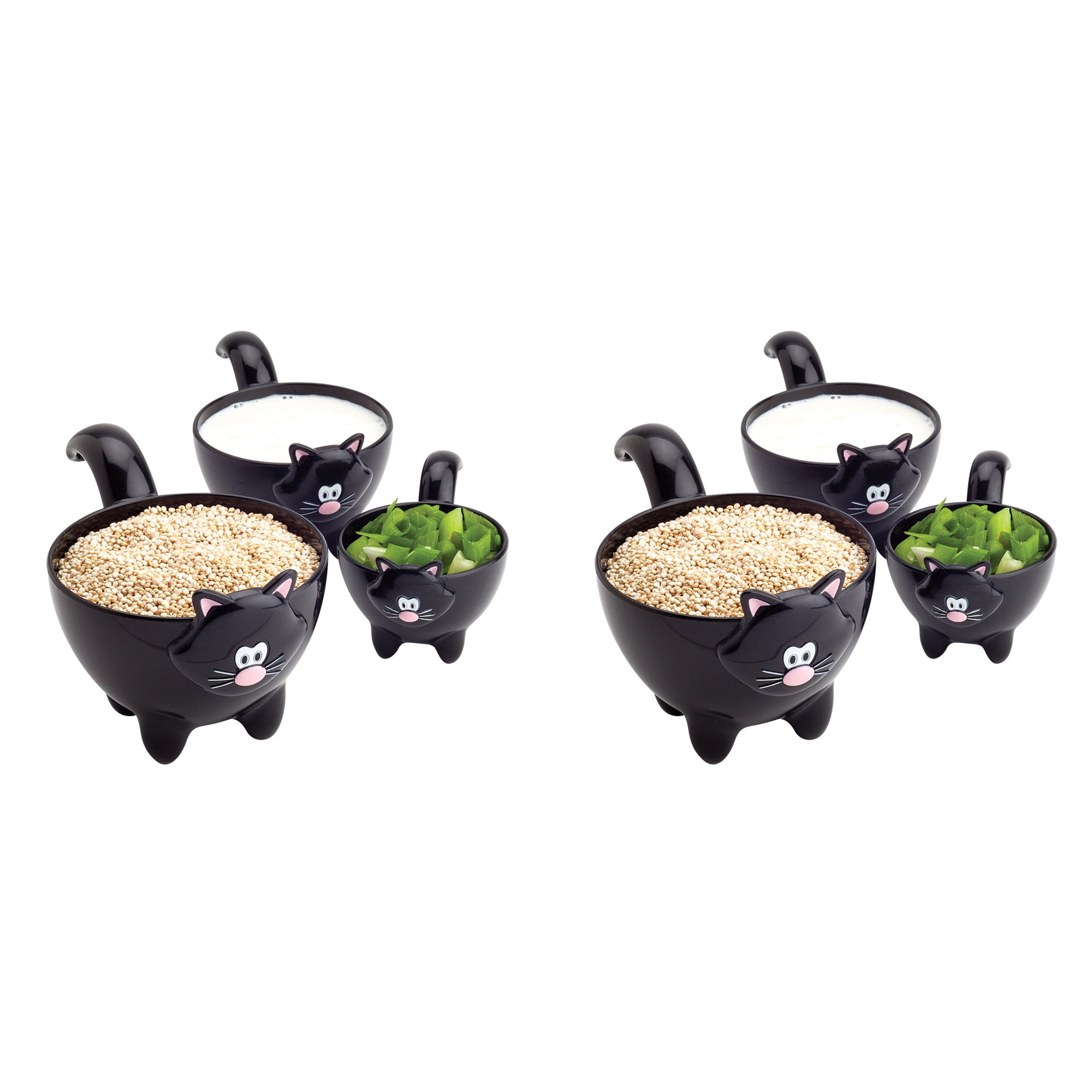 Joie Meow Cat Measuring Cups, Stackable, BPA Free, Assorted Colors, Set ...