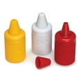 Joie Mini Condiment Containers, 3pc set. Refillable Red, White, and ...