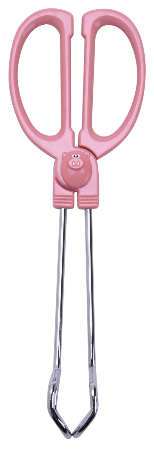 Joie Piggy Wiggy Kitchen Serving Tongs, 10-inch, Pink - Walmart.com