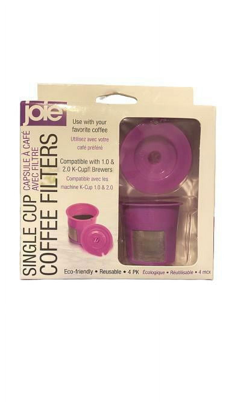 Joie Single Cup Reusable Coffee Filters Compatible w/ 1.0 & 2.0 K-Cup 4 ...