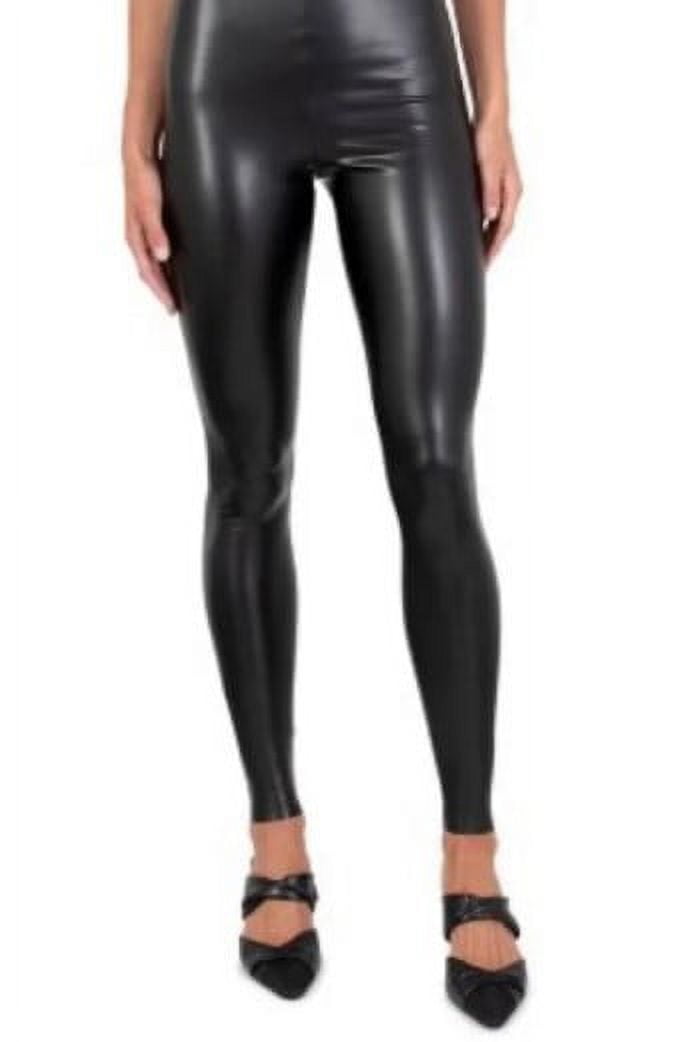 Joie Women's Seamless Hem Stretch Fit Faux Leather Pull-On Legging ...