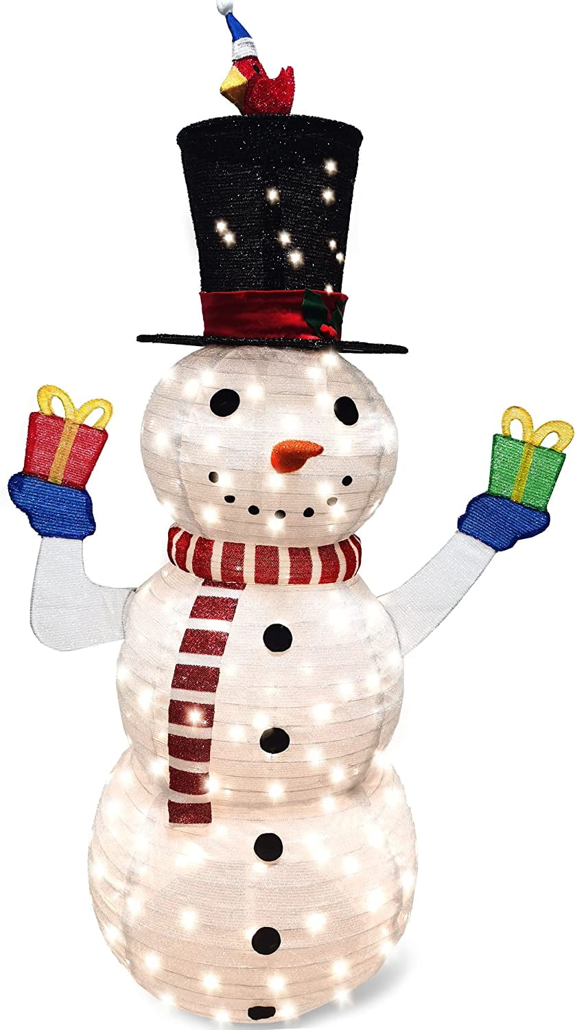 Joiedomi 5 Ft Collapsible Snowman Led Yard Ligh Tfor Indoor Outdoor