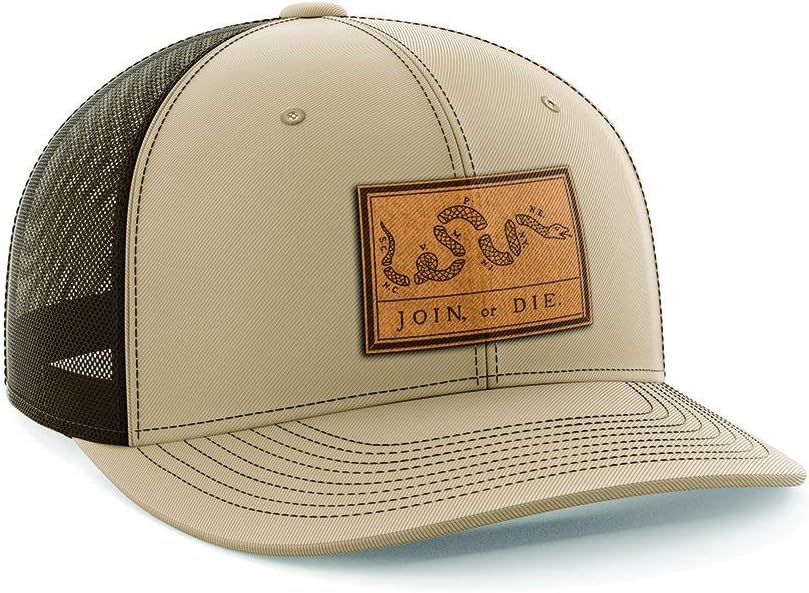 Join Or Die Leather Patch Hat Unisex - Walmart.com