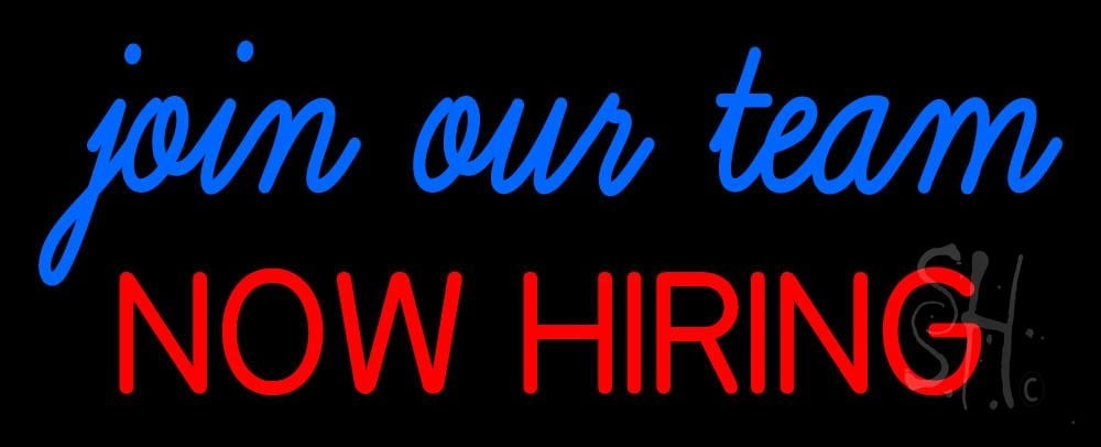 Join Our Team We Are Hiring LED Neon Sign 13 x 32 - inches, Clear Edge ...