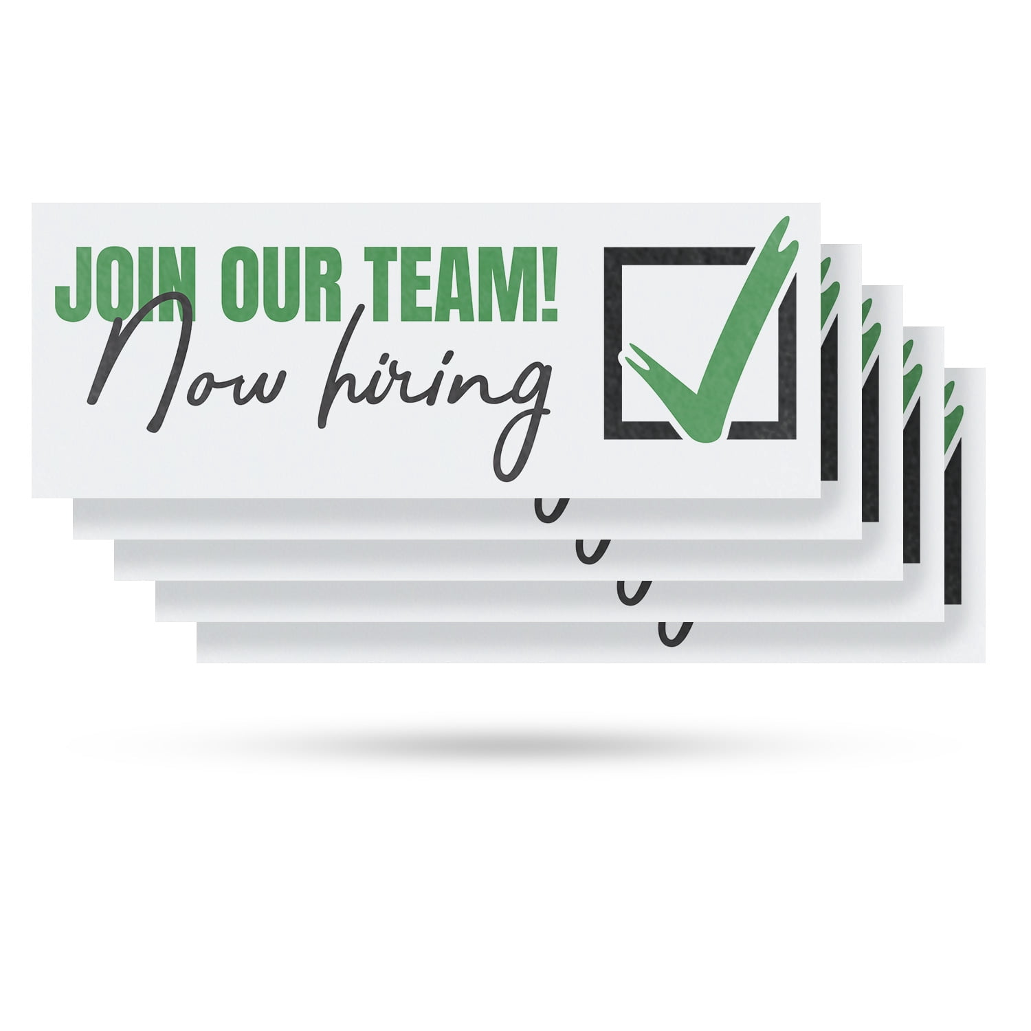 Join Our Team Now Hiring Vinyl Decal 5 Pack of 12 Inch x 5 Inch ...