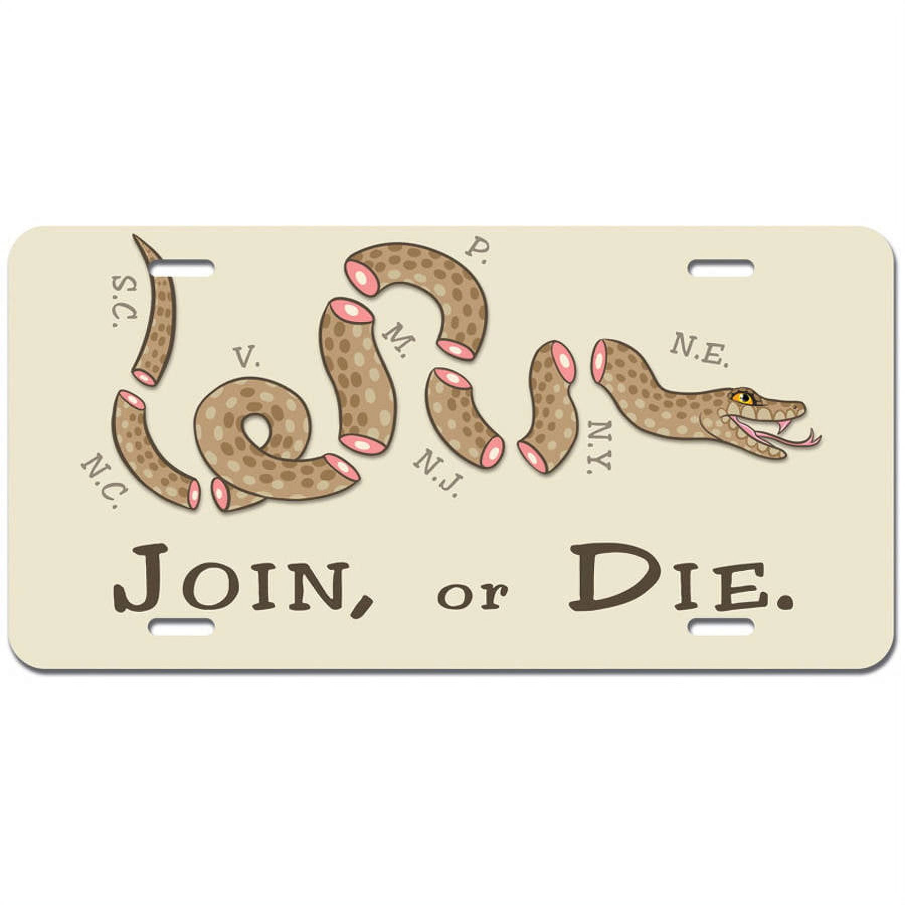Join or Die - Benjamin Franklin Snake Political American Revolution ...