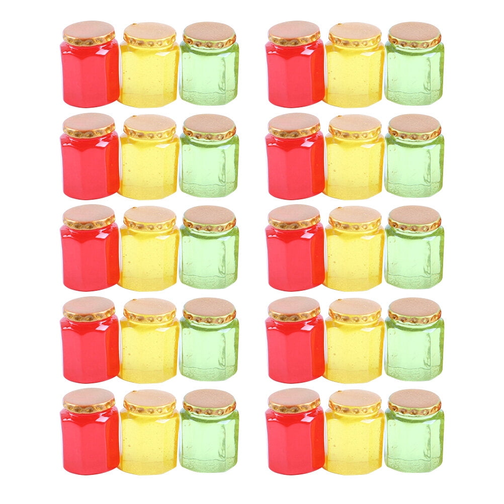 Joinpaya 30pcs Dollhouse Decor Miniature Candy Jar Set Doll House ...