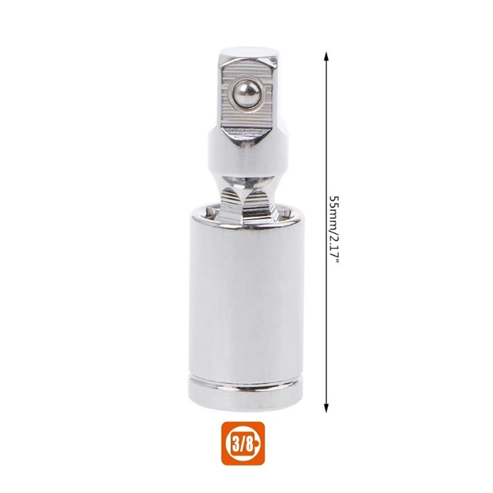 Joint 360 Deg Ratchet Angle Extension Bar Socket Adapter 1/4 3/8 1/2 ...