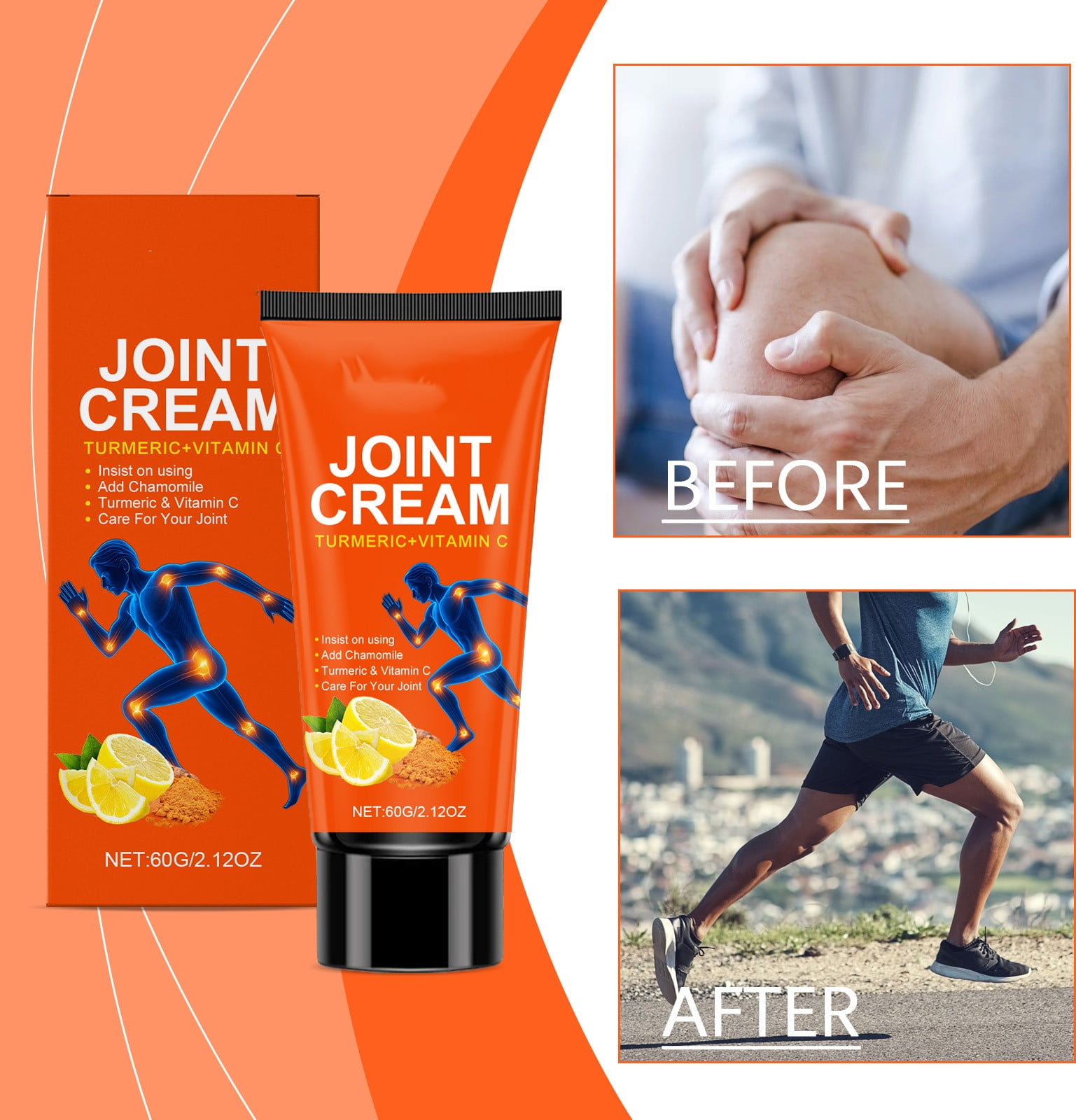 Joint Cream Soothing Massage Nourishes Joints Relieving Discomfort for ...