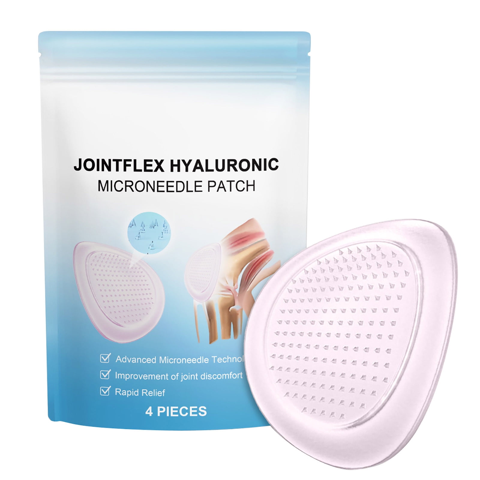 Joint Microneedle Patch Redness Deep Inflammatory 4pc - Walmart.com
