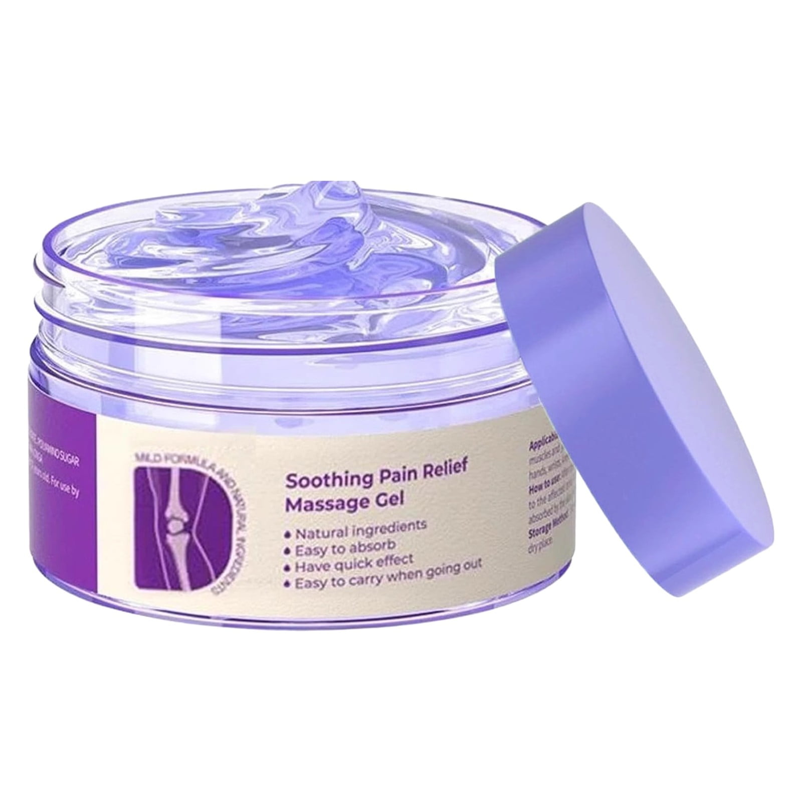 Joint Pain Gel Purple Gel, Soothes Knees, Lumbar Neck, Hands, and Feet ...