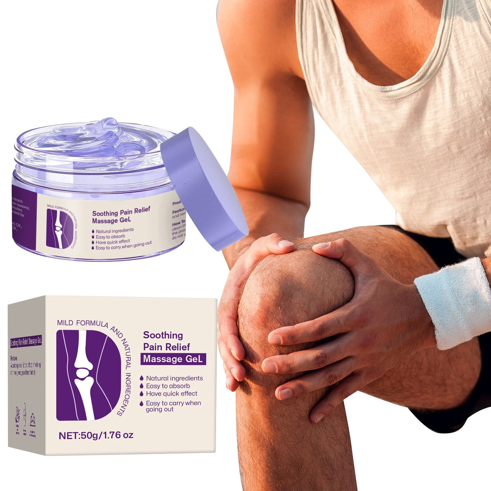 Joint Purple Gel, Purple Relief Soothing Massage Cream,Joint Activities ...