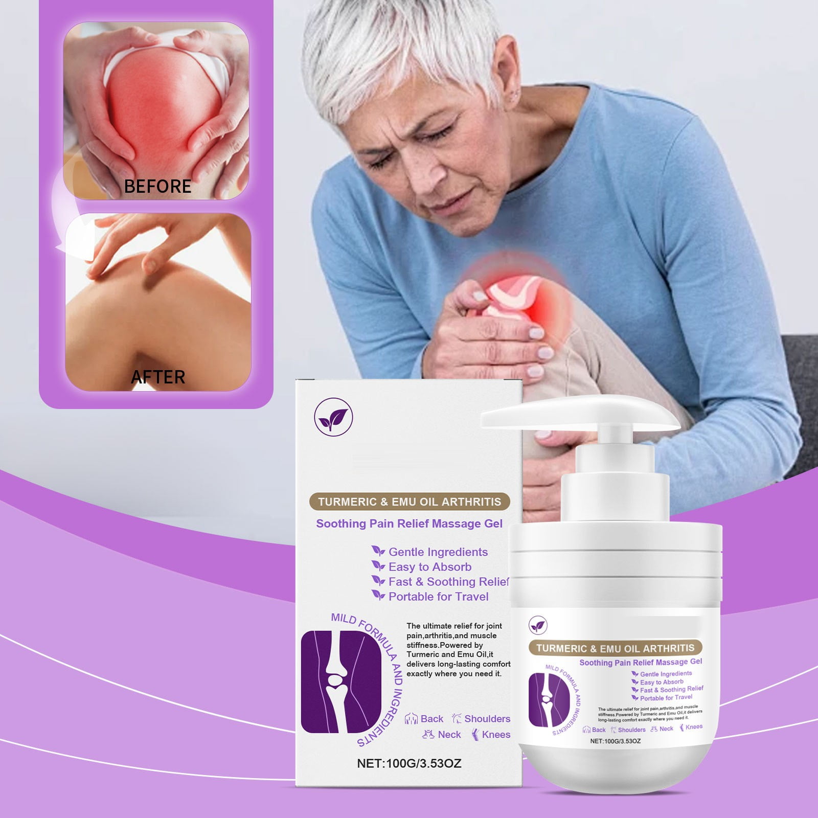 Joint Soothing Massage Gel Joint Nourishment Soothes The Joints of Hands and Feet to Joint Pain ...