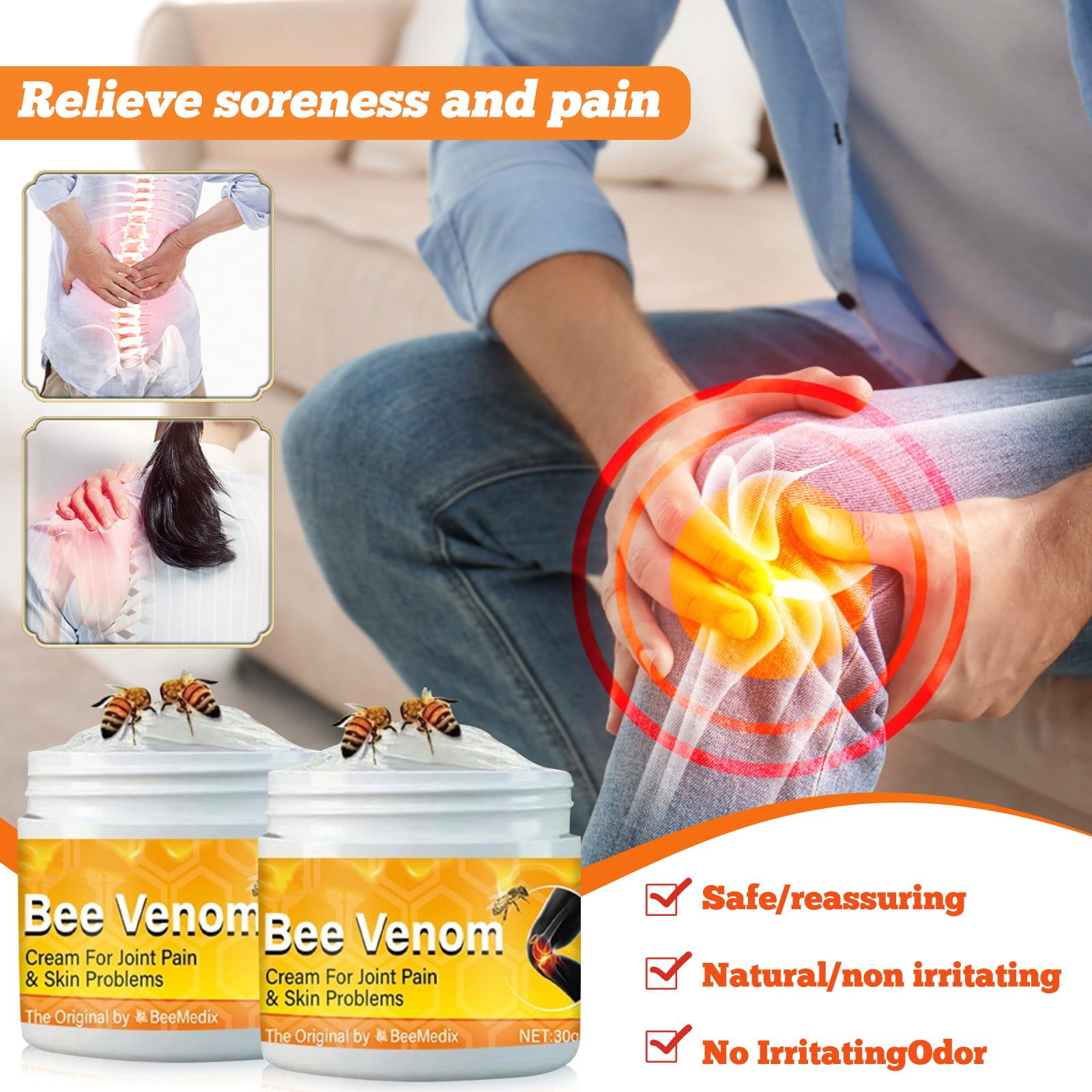 Joint Sting Poison Care Cream Relieves Muscle Soreness And Discomfort ...