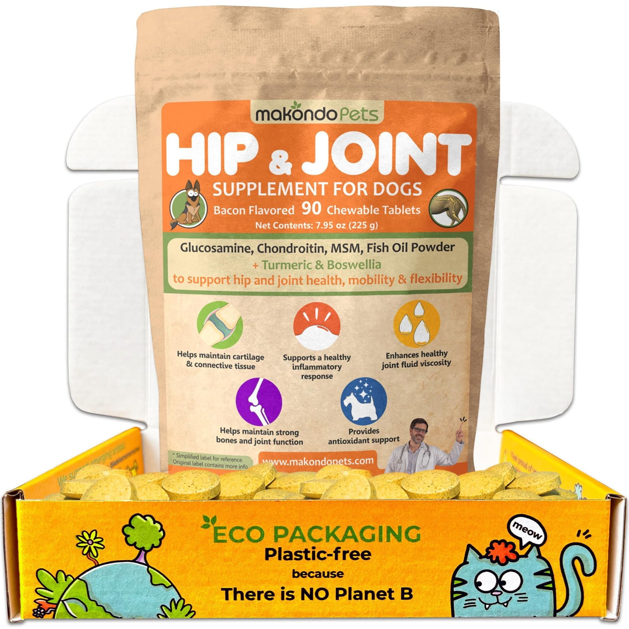 Joint Supplement for Dogs 90 Turmeric for Dogs Chews Plus Fish Oil ...