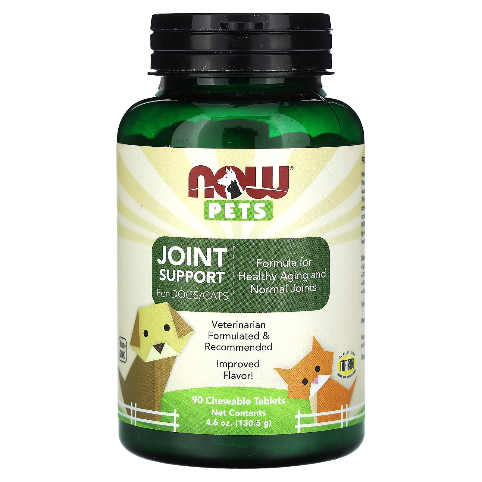 NOW Foods Pets, Joint Support for Dogs/Cats, 90 Chewable Tablets, 4.6 oz (130.5 g) - Walmart.com