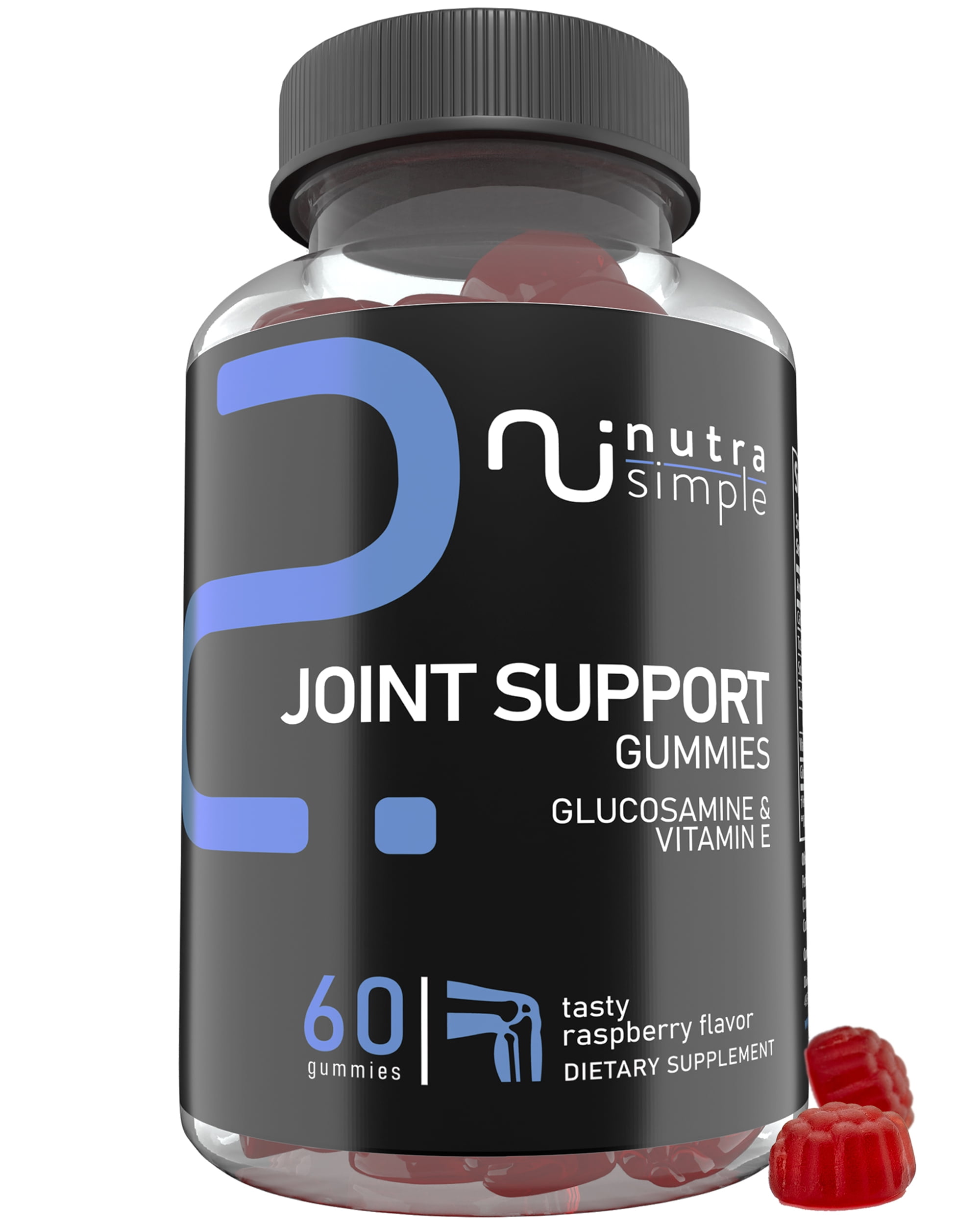 Joint Support Gummies Extra Strength Glucosamine & Vitamin E, Natural ...