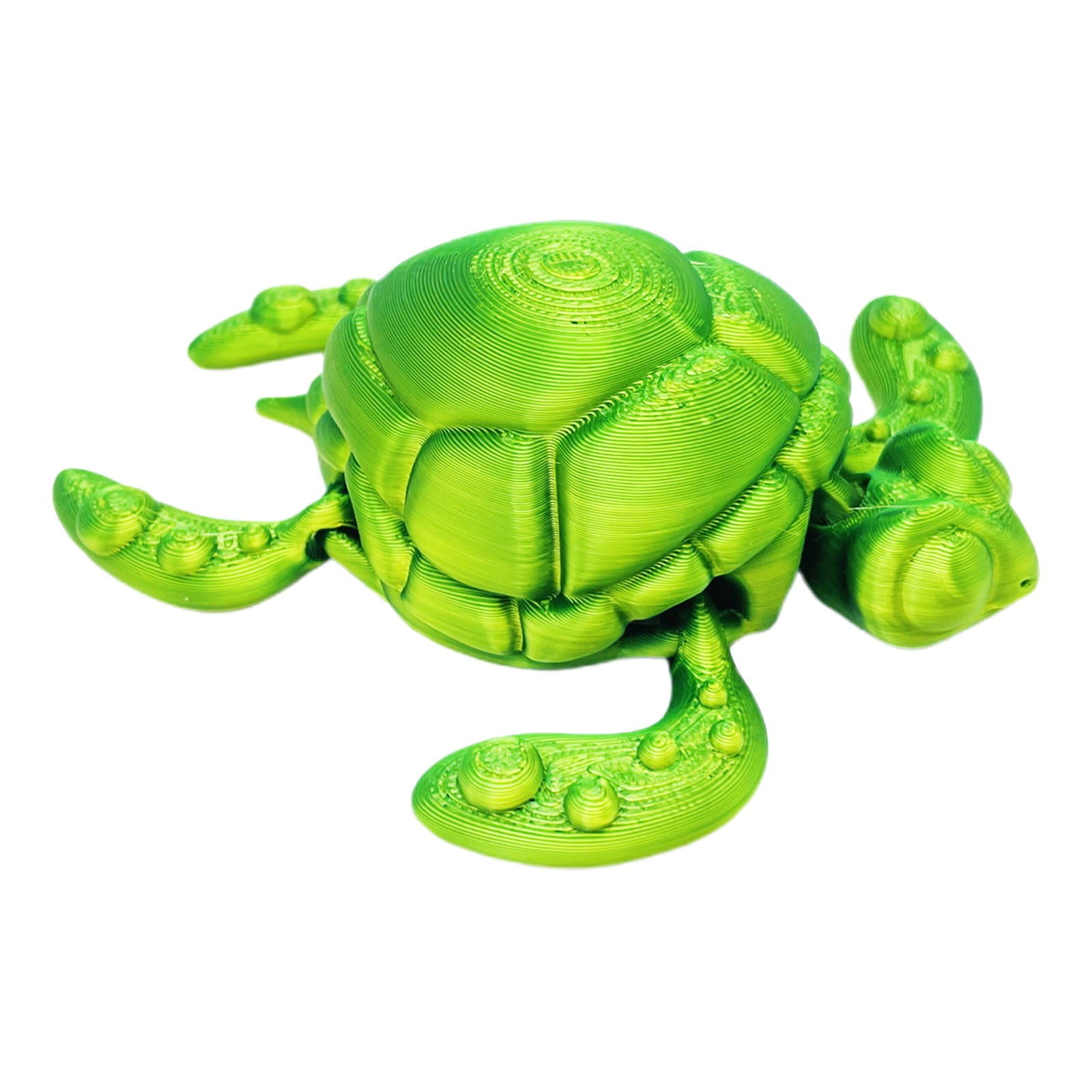 Joint movable Sea Turtle - 3D Printed, Articulated Fidget (Green (Small ...