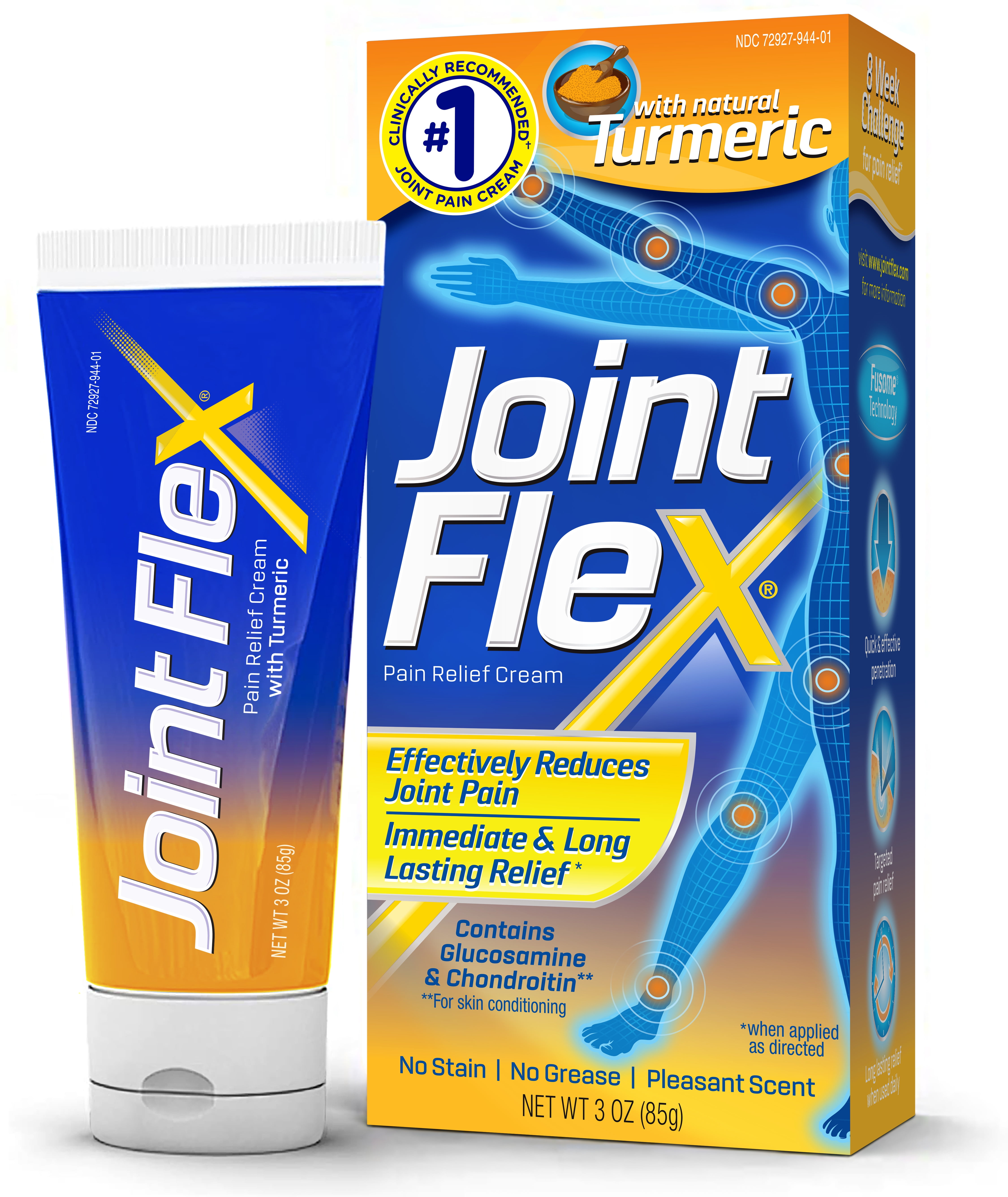 JointFlex Joint Pain Relief Cream with Natural Turmeric, 3 oz - Walmart.com