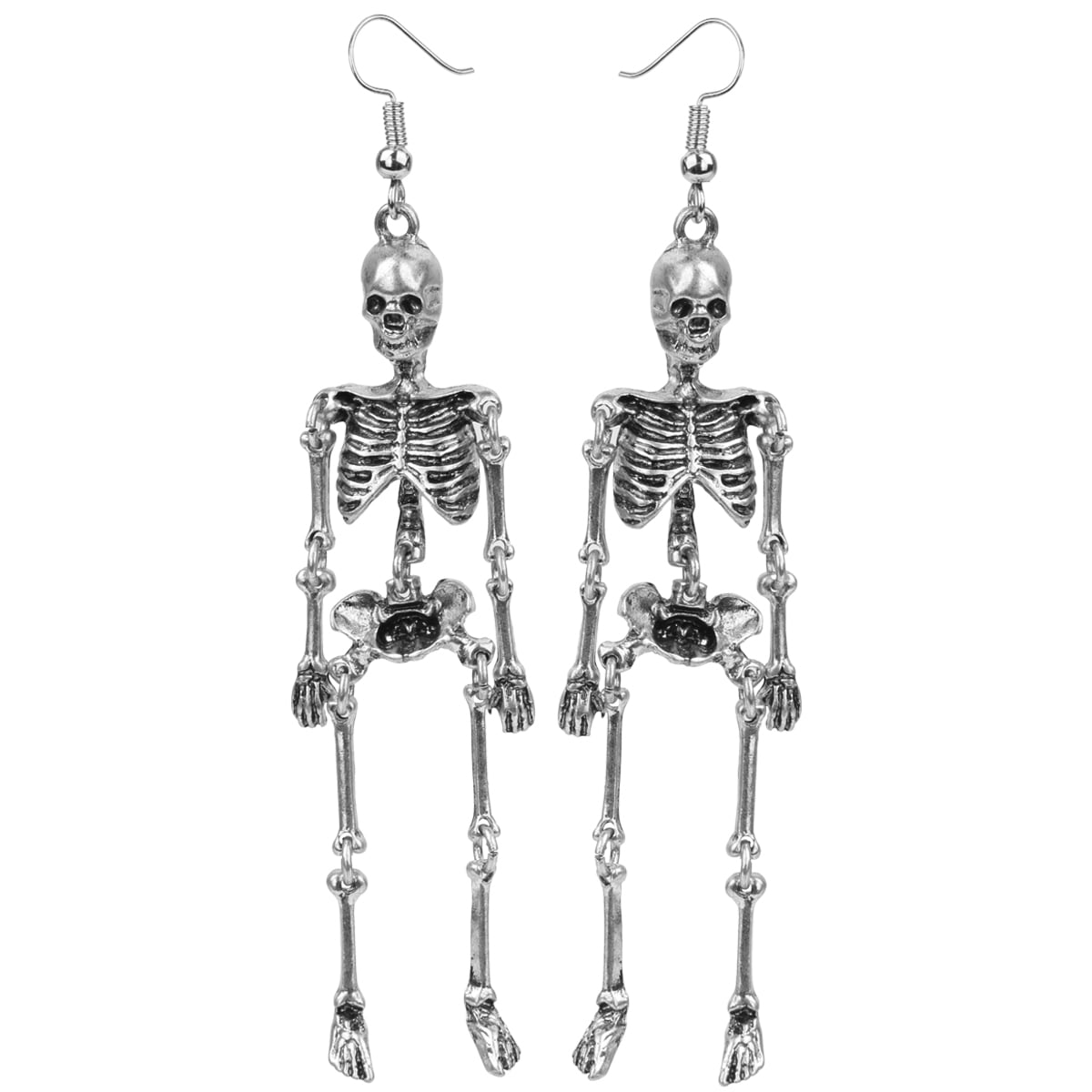 Walmart's Hypoallergenic Jointed Skeleton Dangle Earrings for Women, Lightweight Halloween ...