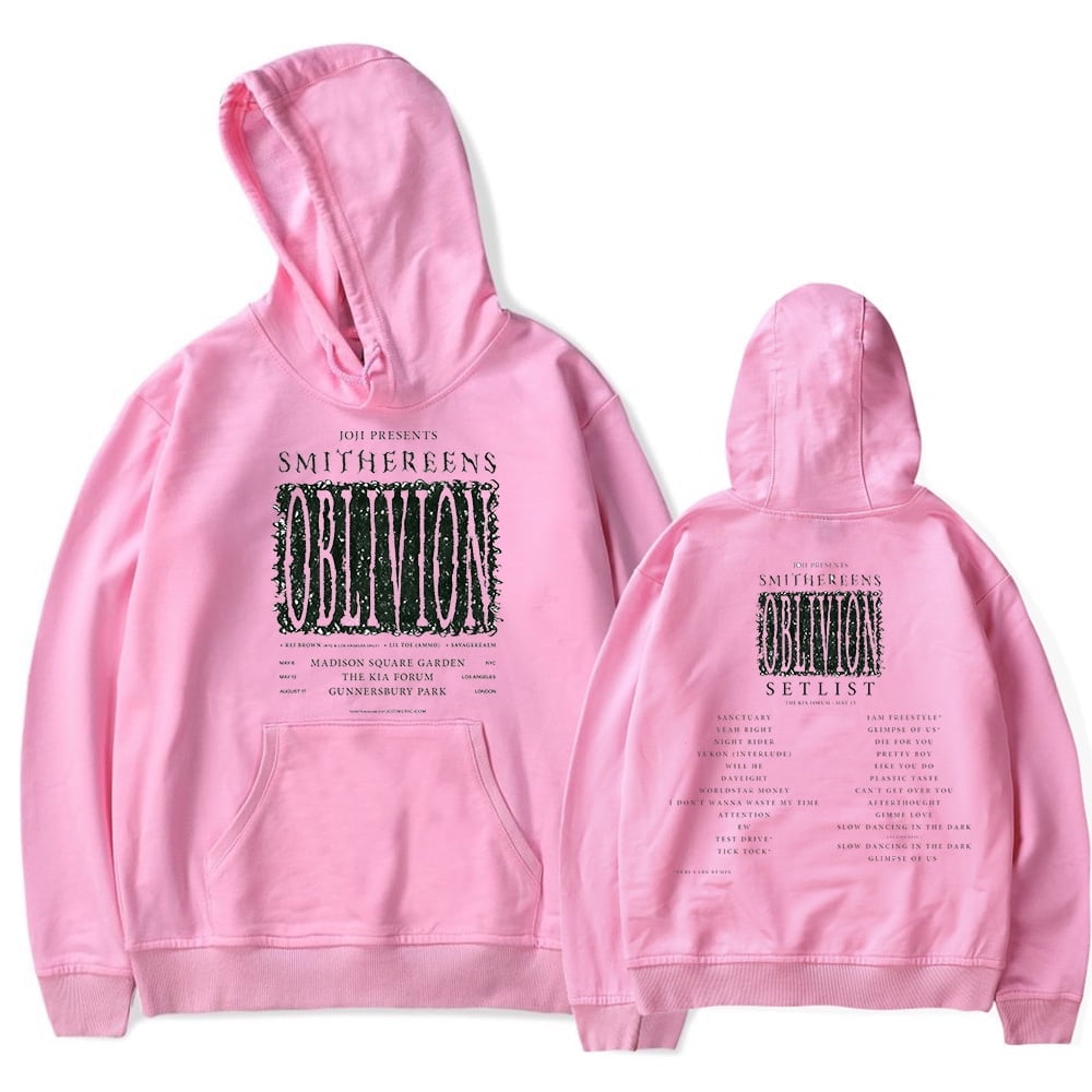 Joji Smithereens Setlist Merch Hoodies with OBLIVION Ash Pop Graphics ...