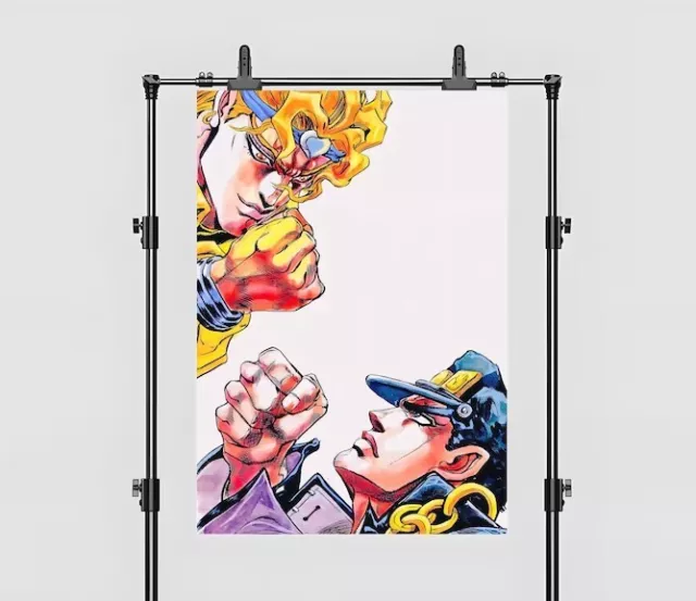 Jojo Anime Jotaro Dio Poster, Jojo Wall Art, Jojo Poster, High Quality ...