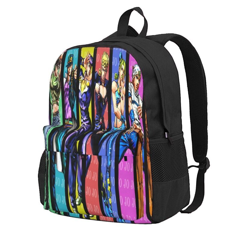 Jojo Bizarre Adventure Backpac 16.5In Backpac Hiking Bookpack Bag ...