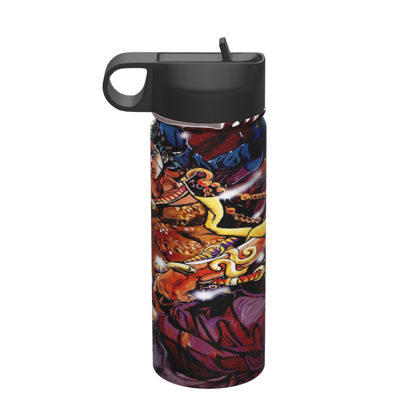 Jojo Bizarre Adventure Insulated Water Bottle with Straw Stainless ...