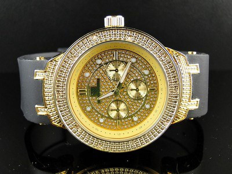 Jojo/Jojino Gold Chronograph Super Techno Diamond Watch - Walmart.com